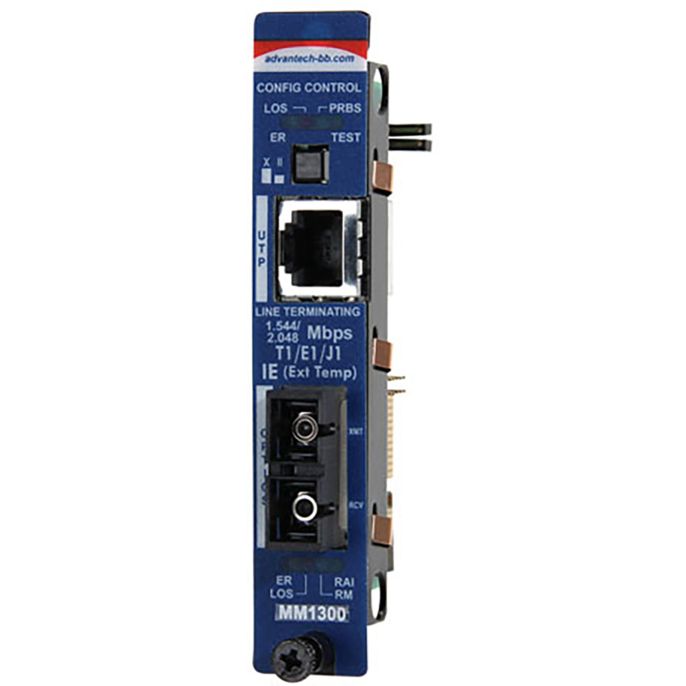 Advantech IMC-721I-SEST Fiber Media Conversion, IE-iMcV Series-T1/E1/J1-LineTermTP/FIBER-SM1310