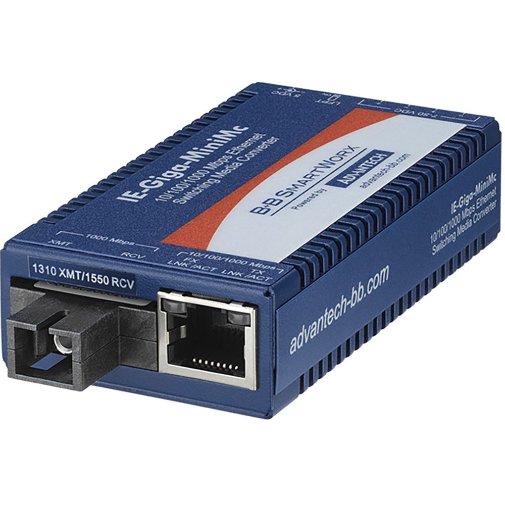 Advantech IMC-370I-SST-C IE-Giga-MiniMc, TX/SSFX-SM1310-SC-WDM