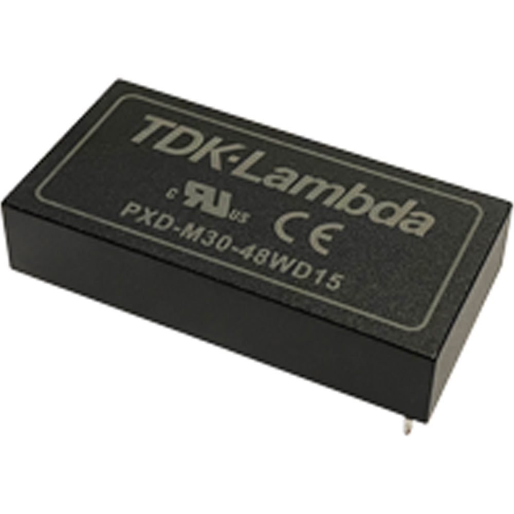 TDK-Lambda PXD-M30-48WD12 DC-DC Converter,PCB Mount,Input 18-75VDC, Output +/-12V 1.25A, 30W ...