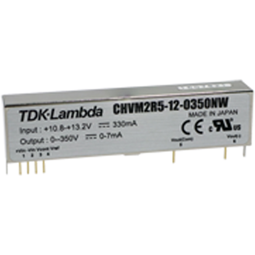 TDK-Lambda CHVM2-12-1000PW DC-DC Converter, PCB Mount, Input 12VDC, 1000V 2mA, 2W